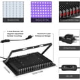 2 packs of 300-watt black light floodlights, outdoor black light ...