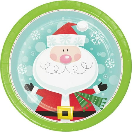 Creative Converting 338950 Characters of Christmas Round Paper Plates ...