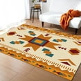 Ethnic Symbols Texture Loop Arrow Carpet Area Rug Children's Room ...