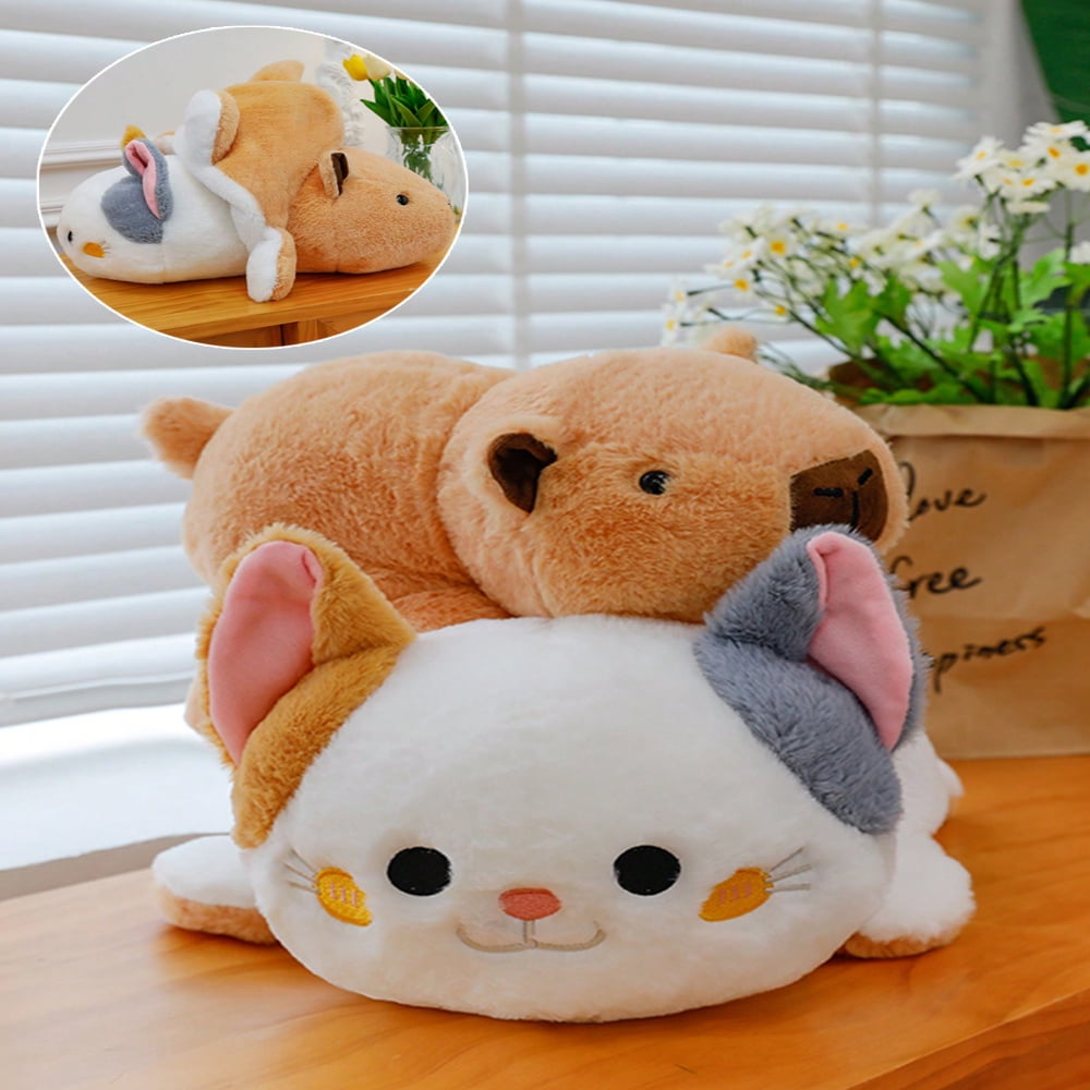 Click here for Dosaele 1pc Reversible Soft Plush Cat Hamster Anim... prices