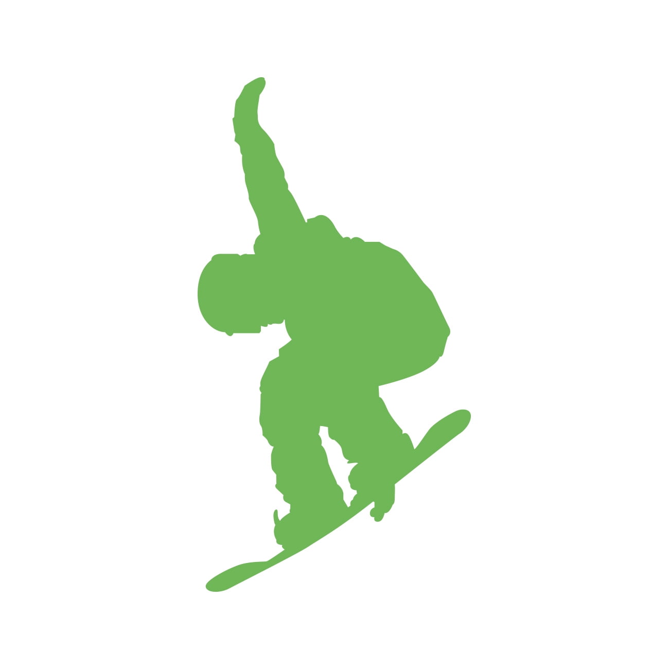 Snowboarding Sticker Decal Die Cut - Self Adhesive Vinyl - Weatherproof ...