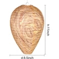 4 Pack Wasp Nest Decoy Hanging Wasp for Hornets Yellow Jackets Outdoor ...