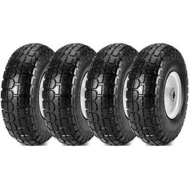 (4-Pack) 10-Inch Air Tires Wheels-Replacement 4.10/3.50-4”Tires and ...