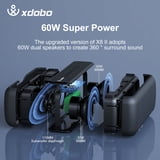 Xdobo X8 II 60W Bluetooth 5.0 Speaker, IPX5 Waterproof, Portable with ...