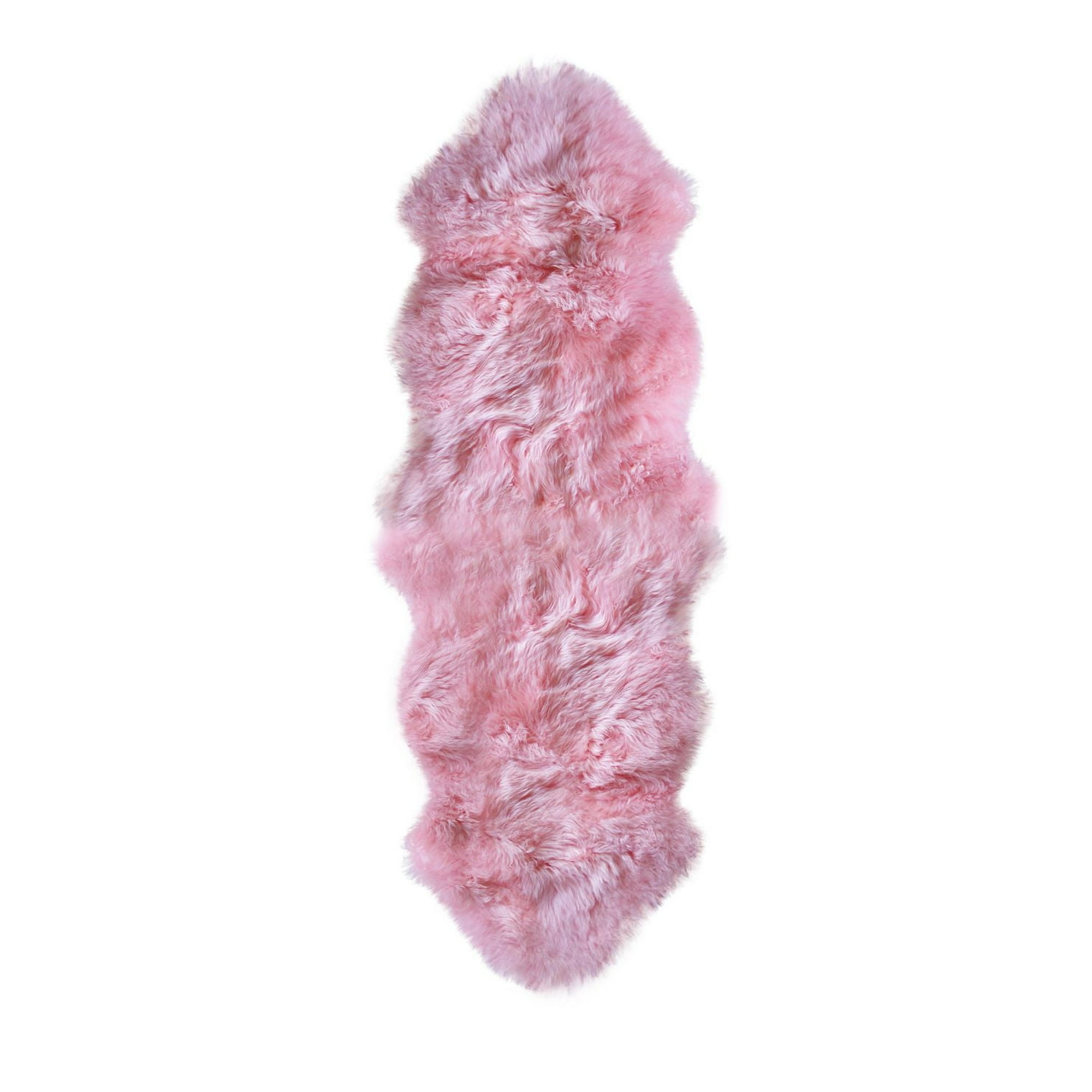 Click here for H-Natural New Zealand Sheepskin Rug 2 X 6 - Pink 2... prices