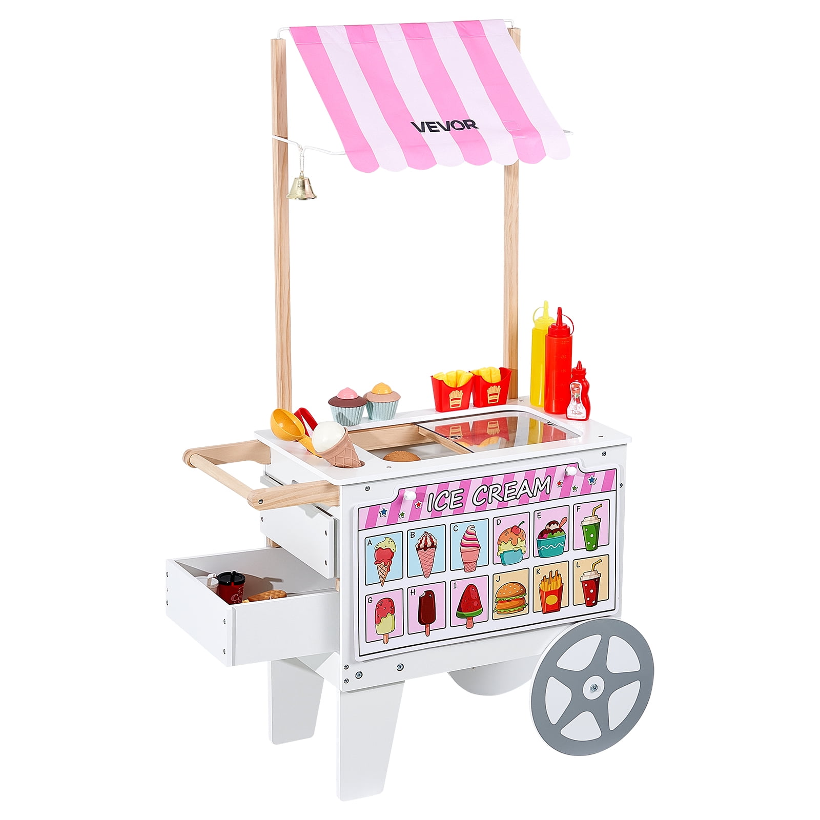 Click here for Vevor Ice Cream Cart For Kids Pretend Play Ice Cre... prices