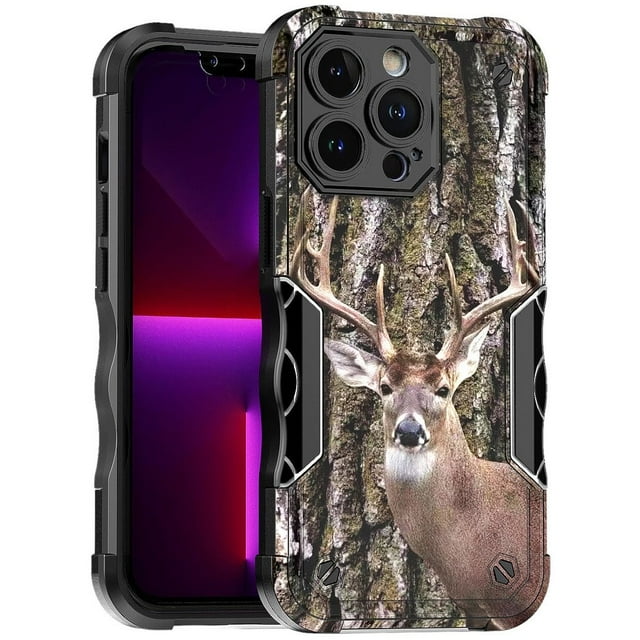 Cass Creations Case Compatible for iPhone 13 Pro Max (6.7 Inch), Hybrid ...