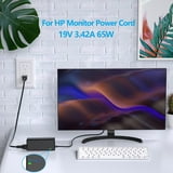 VHBW Monitor Power Cord, 19V 3.42A Power Supply Adapter 8.2FT for HP PC ...