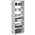 Easy Track Ph38 25-1/8" Wide Closet Organizer System - Grey - Walmart.com