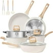 Free Shipping! Thyme & Table 12-Piece Nonstick Aluminum Cookware Set with Gold PVD Finish ...