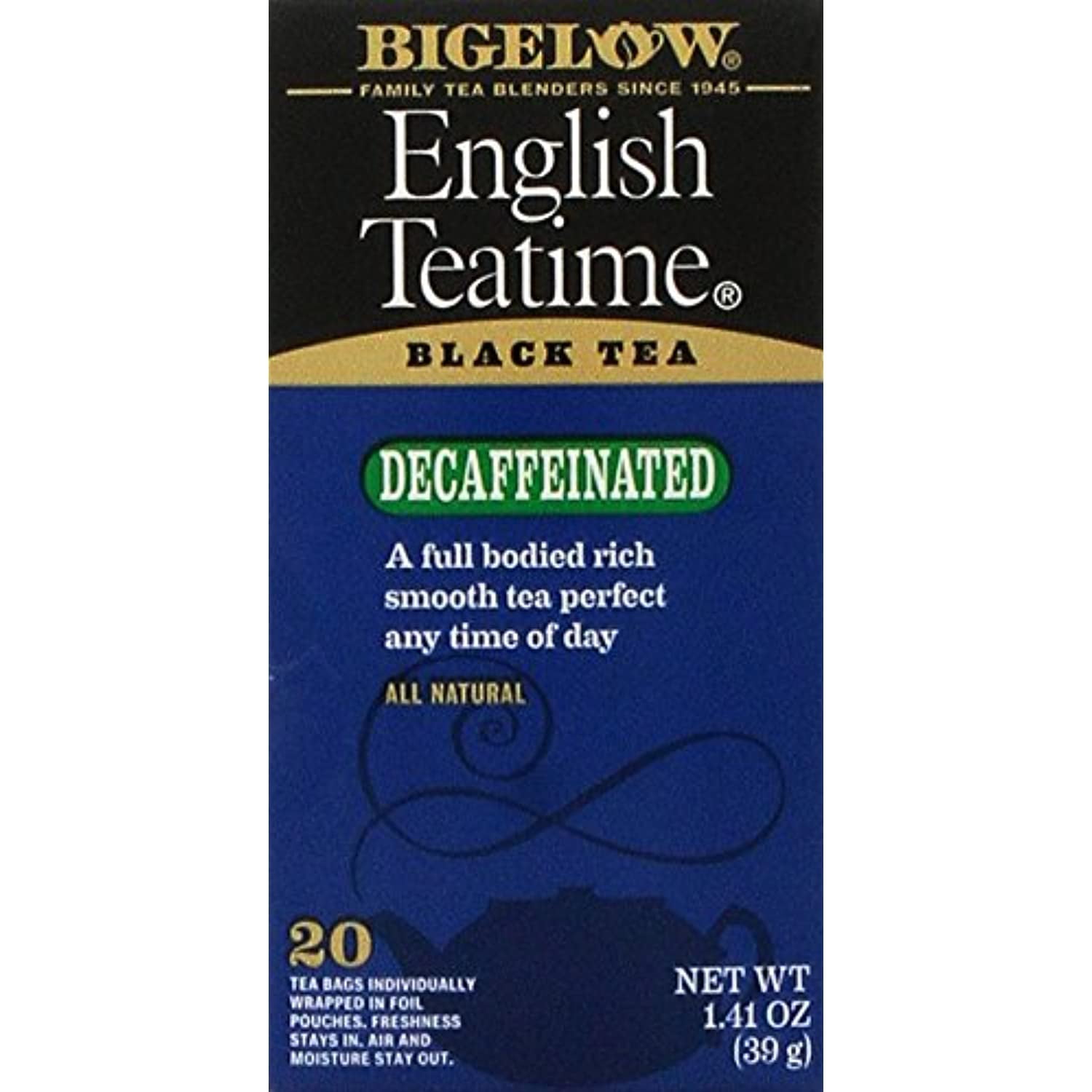 Bigelow Tea Decaf English Teatime 20 Bags (3 Pack) - Walmart.com