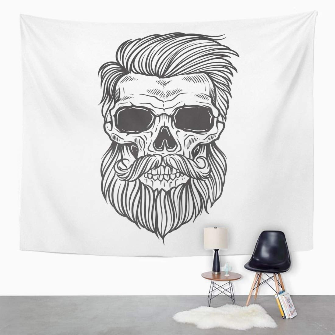 Bearded Skeleton Face
