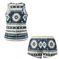 Tutolipy Geometric Pattern Two Piece Tankini Swimsuits, Side Pockets ...