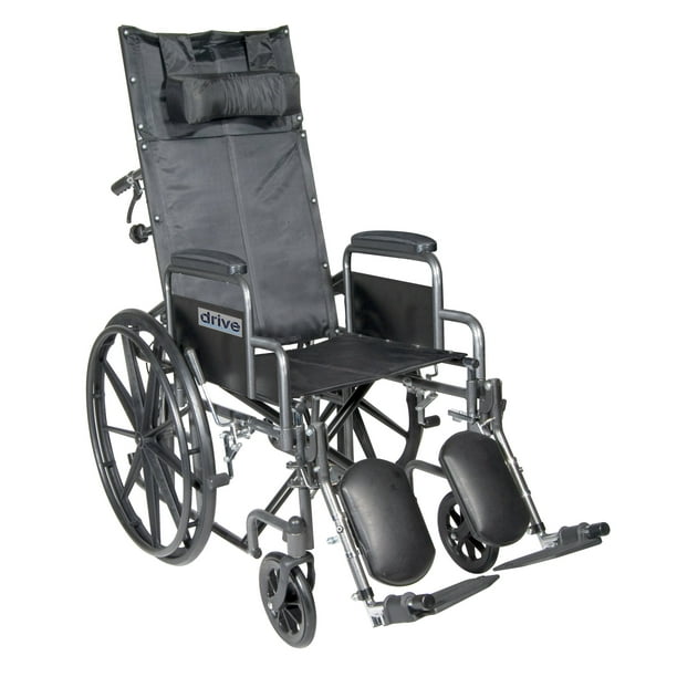 Drive Medical Drive-Medical-SSP16RBDDA 16 in. Silver Sport Wheelchair ...