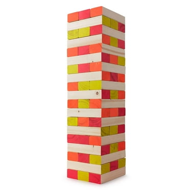 Giant Wooden Blocks Tower Stacking Game with Dice by Hey! Play ...