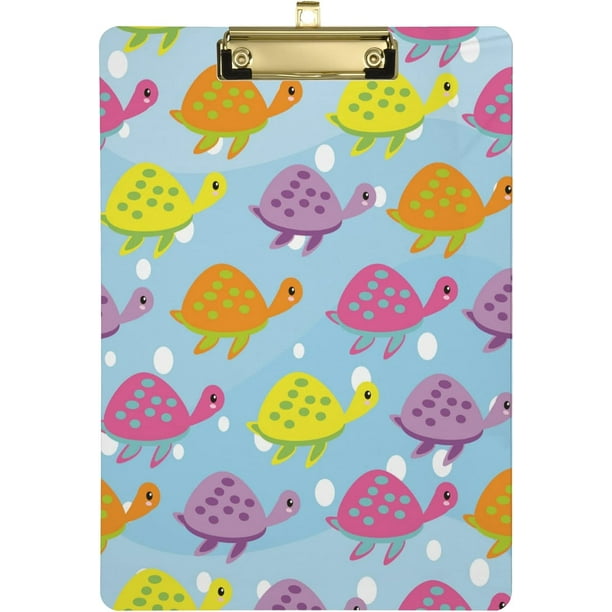 FMSHPON Color Turtle Tortoise Clipboard Hardboard Wood Nursing Clip ...