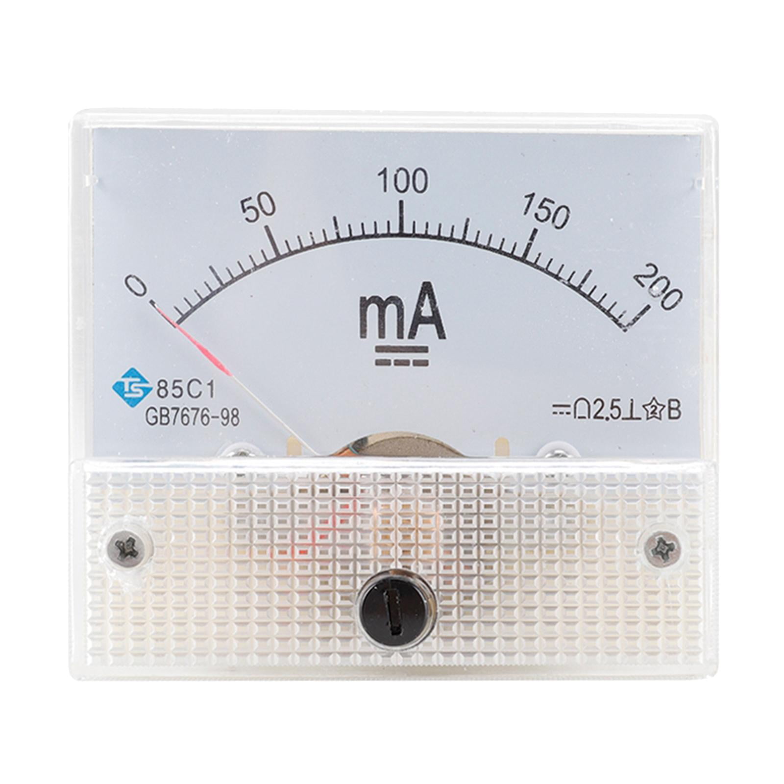 DC Analog Ammeter Panel AMP Current Meter Meter Class 2.5 High ...