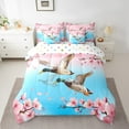 Mallard Duck Comforter Set 7 Piece Bed in a Bag Twin,Lake Wild Animals ...