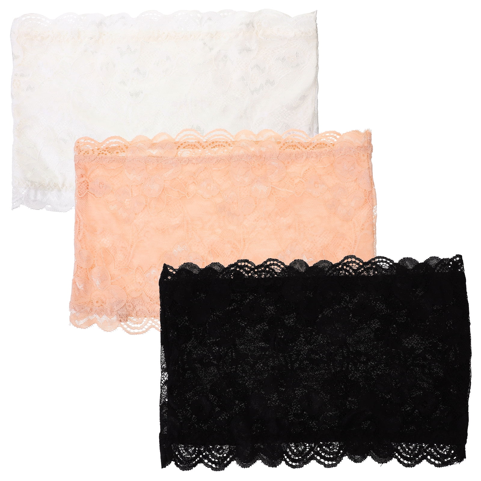 Click here for Miangastore 3pcs Floral Lace Stretchy Strapless Se... prices