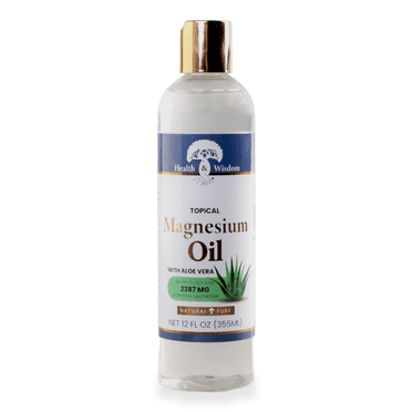 Health and Wisdom - Magnesium Gel Plus Aloe Vera - 12 fl. oz. - Walmart.com