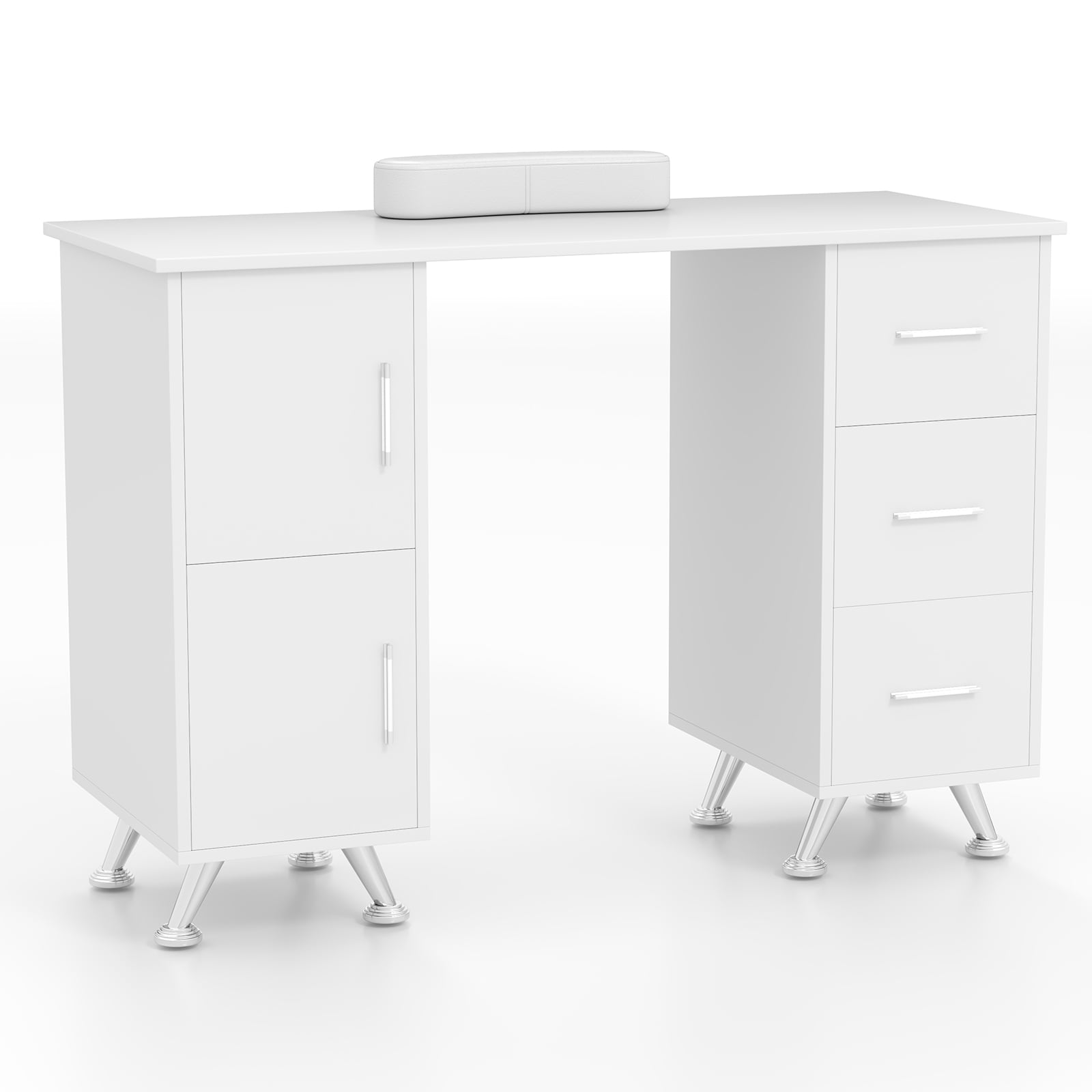 Click here for Costway Wooden Nail Desk Station With Removable Wr... prices