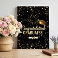 Black Gold Graduation Cap Canvas Wall Art for Living Room, Graduates ...