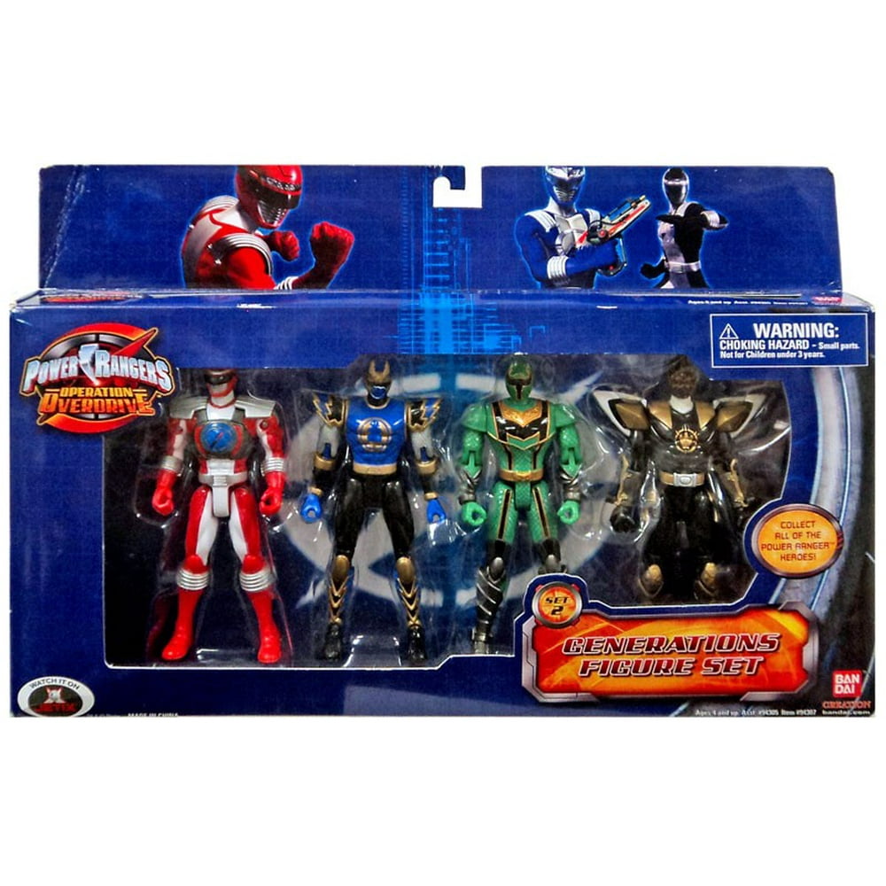 Power Rangers Operation Overdrive Generations Action Figure 4-pack ...