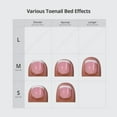 Press Toenails Short, White Tips Press Nails Square, Light Weight & Fit ...
