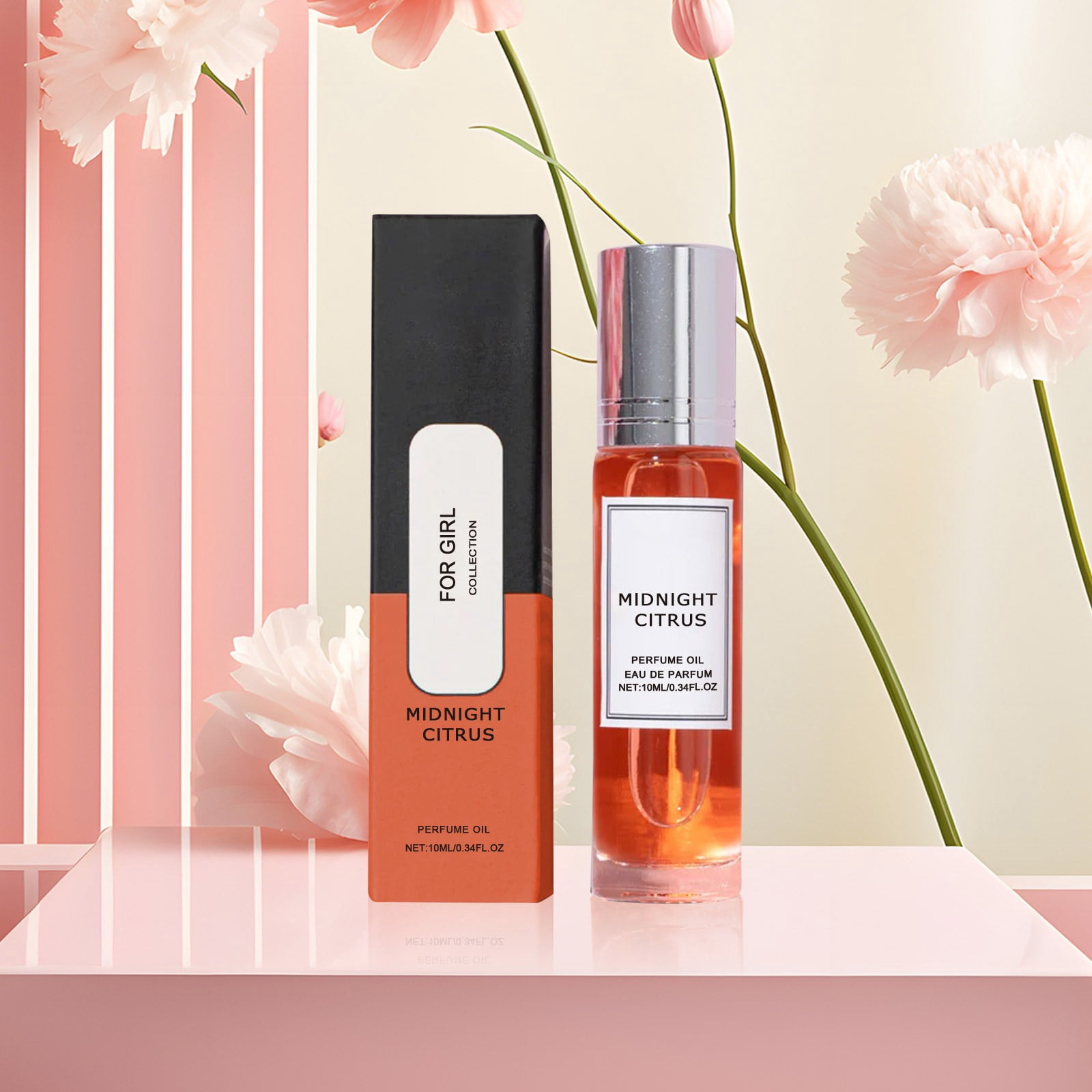 Fiudx Perfume Floral, Peonía y Naranja, Jojoba Acética, Diseño Portátil ...