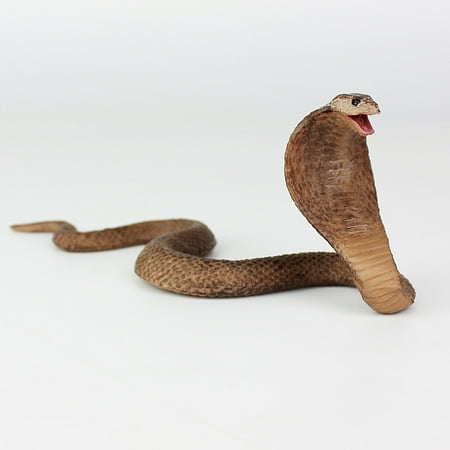 King Cobra Realistic Wildlife Toy Figurine Cobra Snake Statue Realistic ...