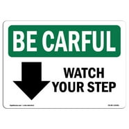 Caution Step Up Sign - Walmart.com