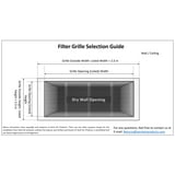 Venti Air 30x16 in AC Wall/Ceiling Vent Return Air Filter Grille with ...