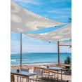 Black Circle Sun Shade Sail 8'X10' Lines Modern Abstract Art Modern UV ...