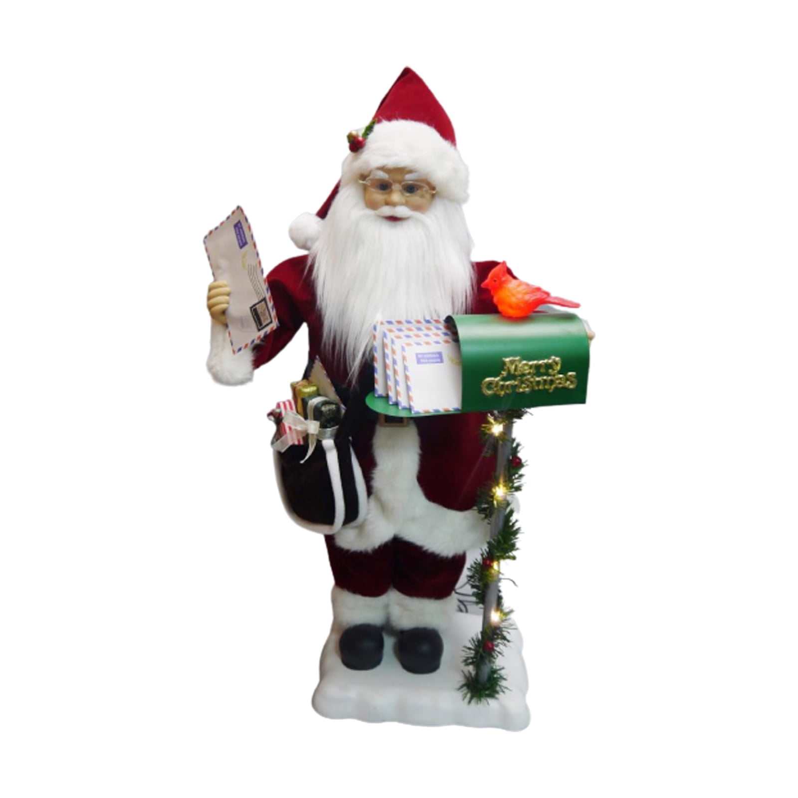 Ben&Jonah Animated Christmas Ornaments - Santa Claus Decorations with ...