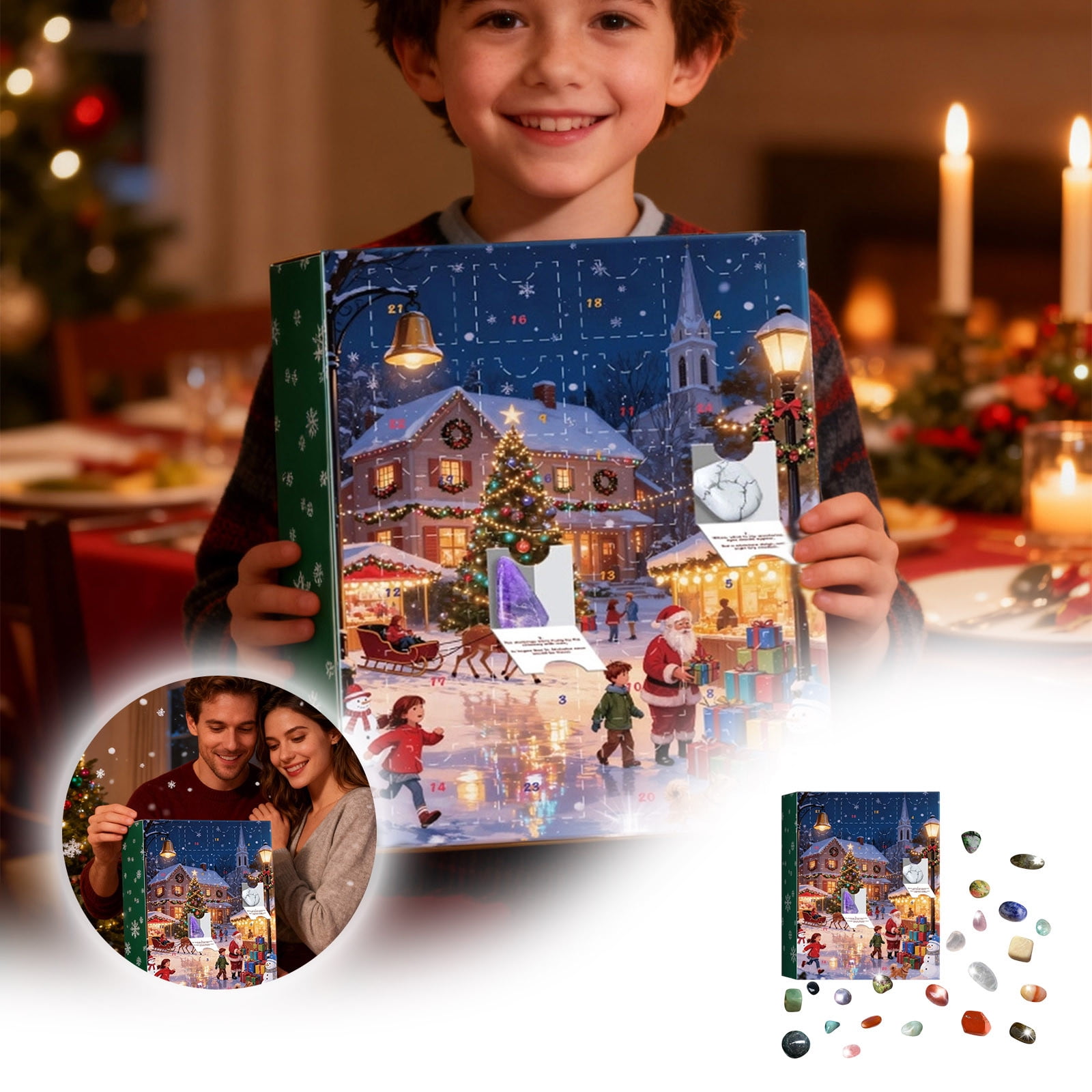 2025 Advent Calendar Set 24 Days Of Surprise Gemstone For Adults And ...