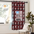 Bigfoot and Plaid Red Pattern Blackout Curtains,Triple Weaved Fabric ...