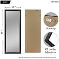 51" x 16" Black Classic Full Length Mirror - Walmart.com
