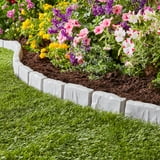 Expert Gardener Faux Stone No-Dig Landscape Edging, 10-ft., Plastic ...