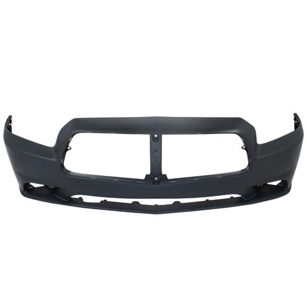CAPA For 11-14 Charger Front Bumper Cover w/Fog Lamp Holes CH1000993 ...