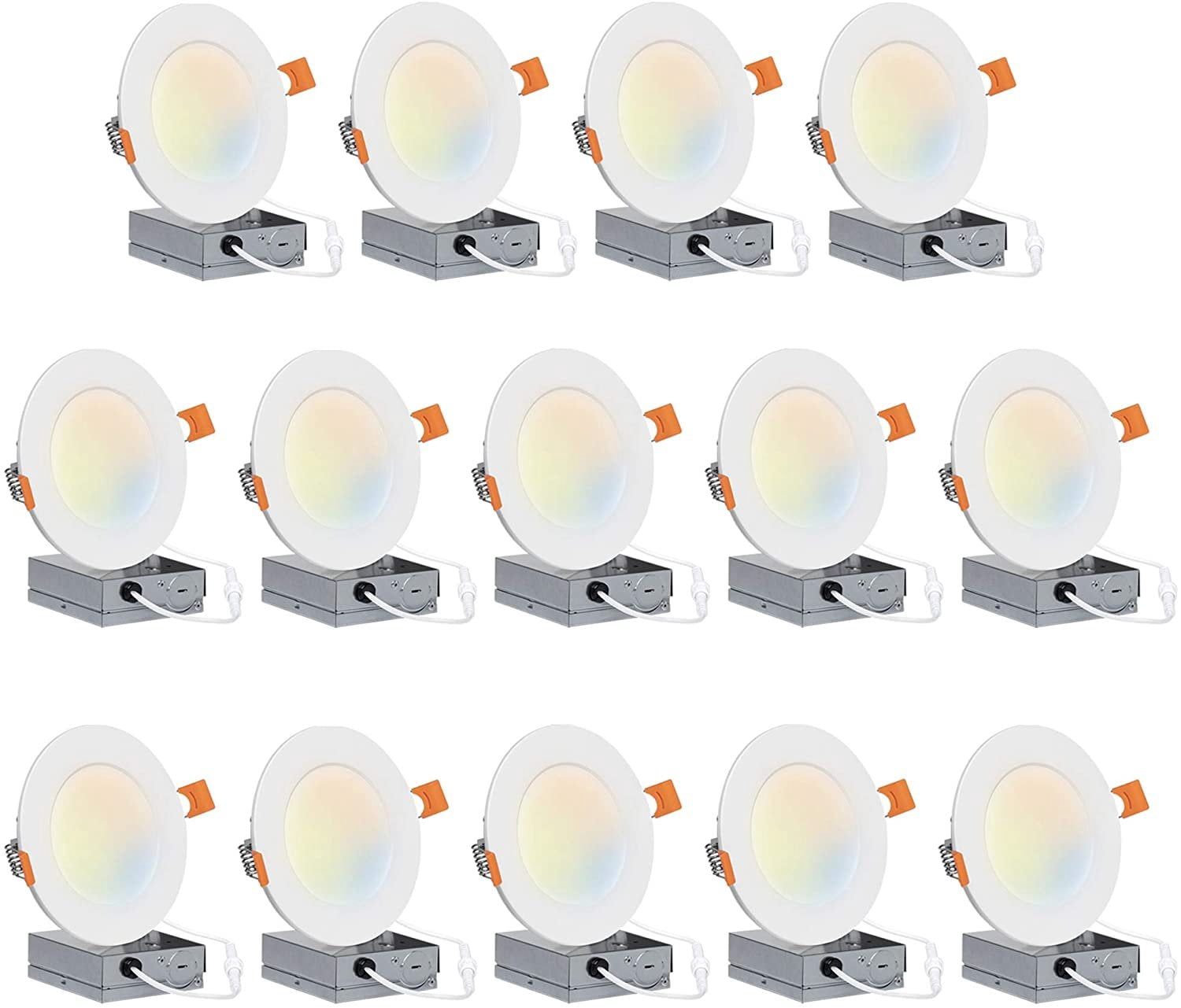 Hyperikon 4 inch Recessed LED Slim Downlight, 9W Color Temperature ...