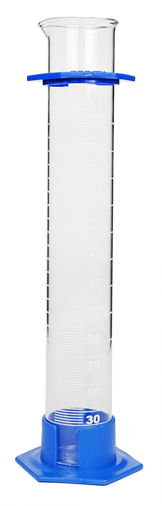 GSC International CTP250-CS Glass Graduated Cylinder With Plastic Hex ...
