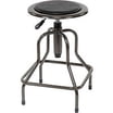 Global Industrial Polyurethane Shop Stool With Backrest Black - Walmart.com