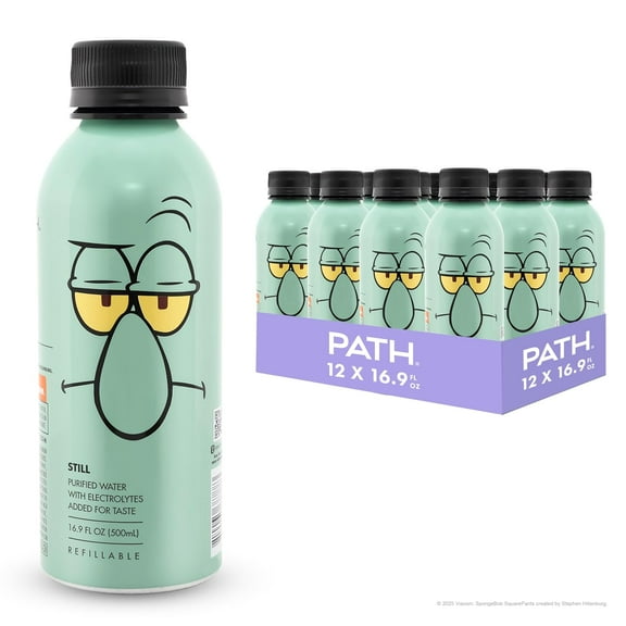 PATH Still Bottled Water, Limited Edition Spongebob Squarepants Bottles ...