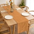Burnt Orange Solid Dining Table Runner, Minimalist Cloth Sunset Orange ...