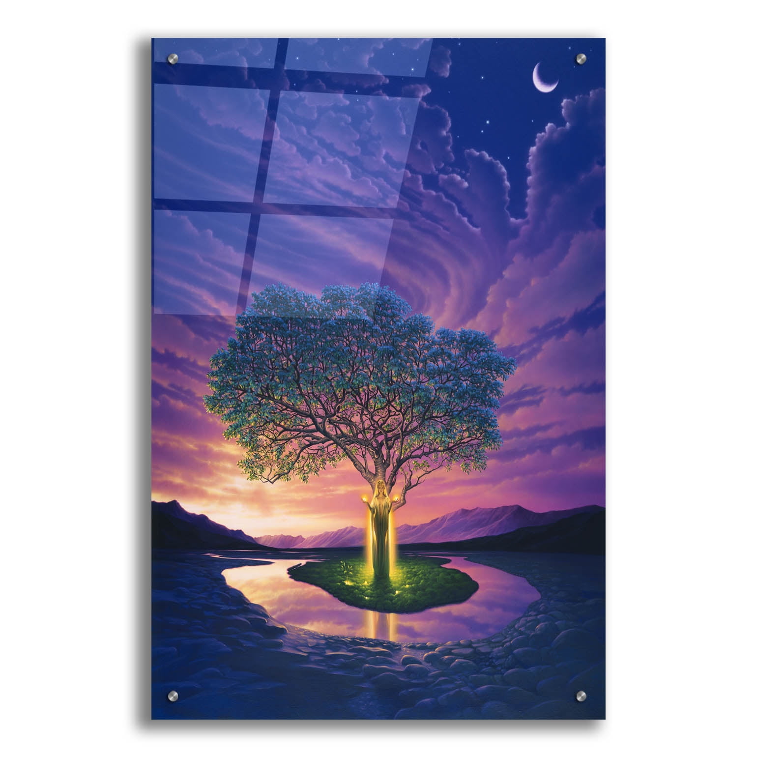 Epic Art 'Gaia, Earth'S Angel' by Kirk Reinert, Acrylic Glass Wall Art ...