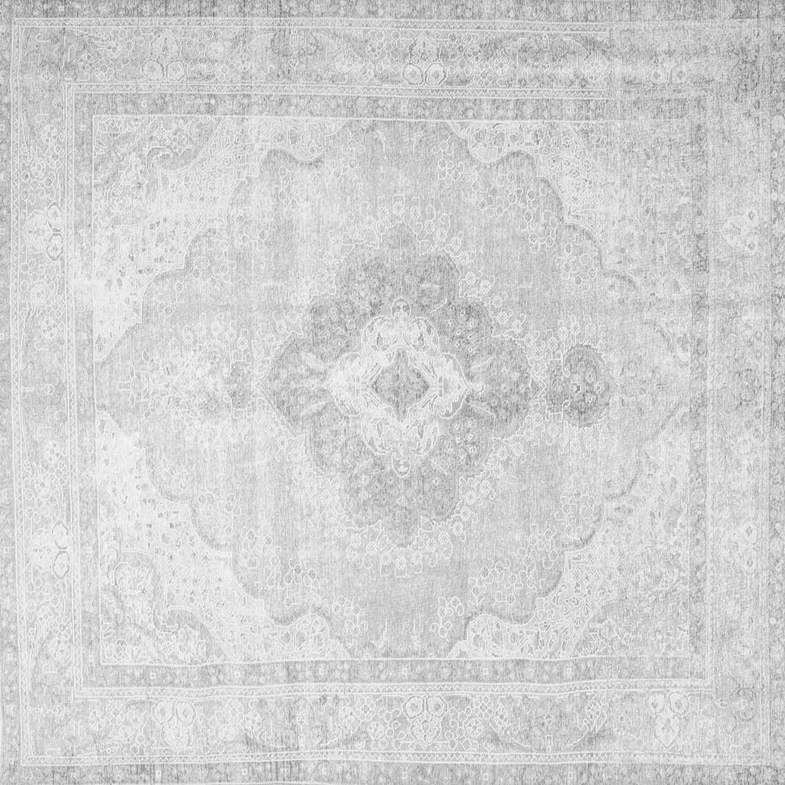 Ahgly Company Indoor Square Persian Gray Traditional Area Rugs, 7 ...