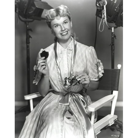 Doris Day Seated in Classic with Dress Photo Print (8 x 10) | Walmart ...