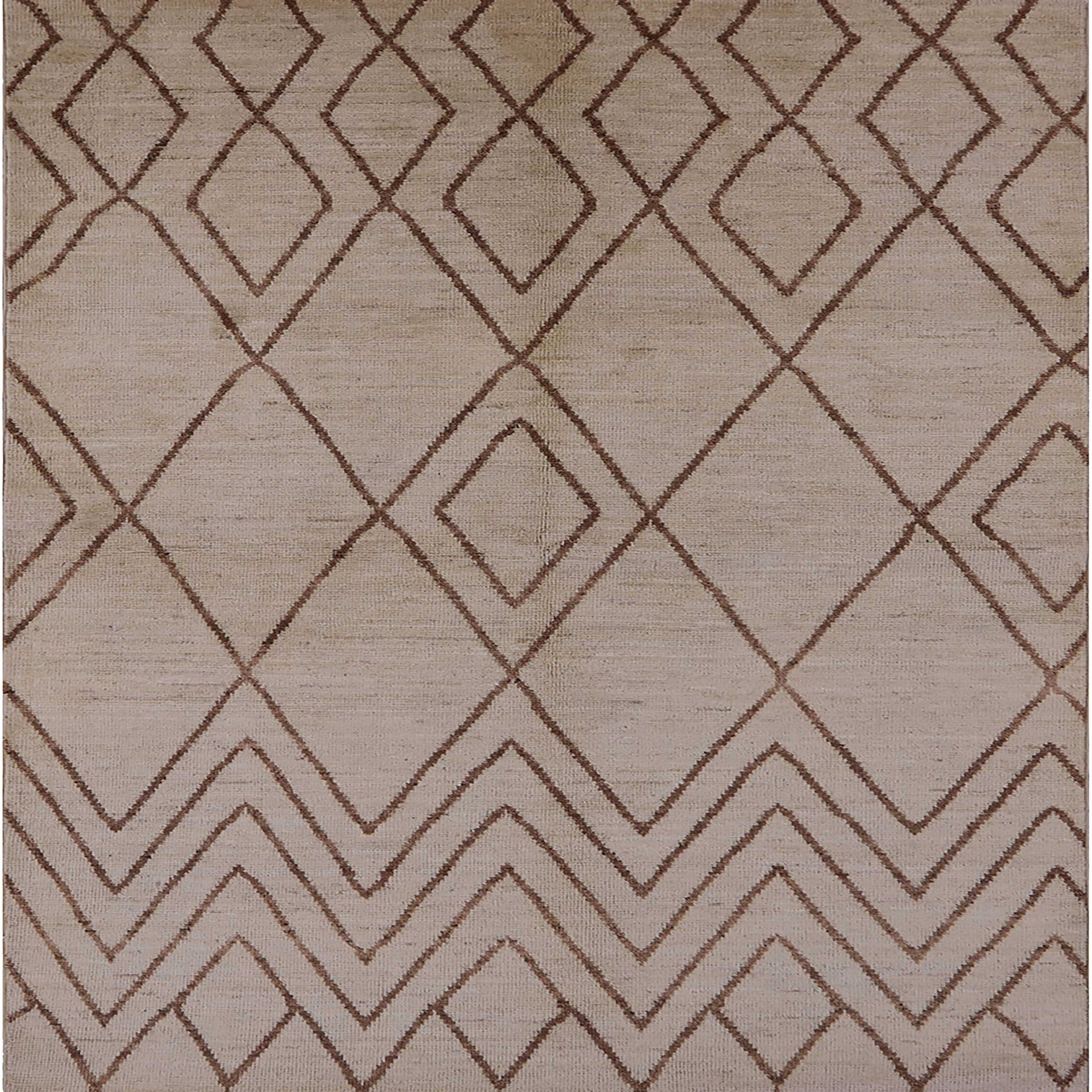 Ahgly Company Indoor Square Mid-Century Modern Dark Almond Brown Solid ...