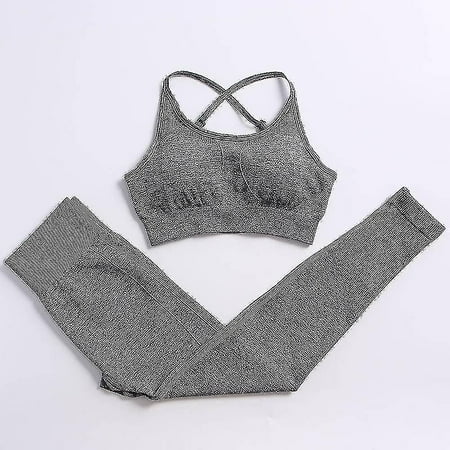 Yoga Et Gym Cloting Track Uit Ig Wait Pant Port Bra For Women | Walmart ...