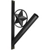 Anley Flag Pole Mounting Bracket at 45 Degree Angle Aluminum 1.25" Diameter (Black) - Walmart.com